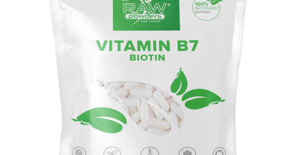Biotin (Vitamin B7) 10mg 90 kapslar